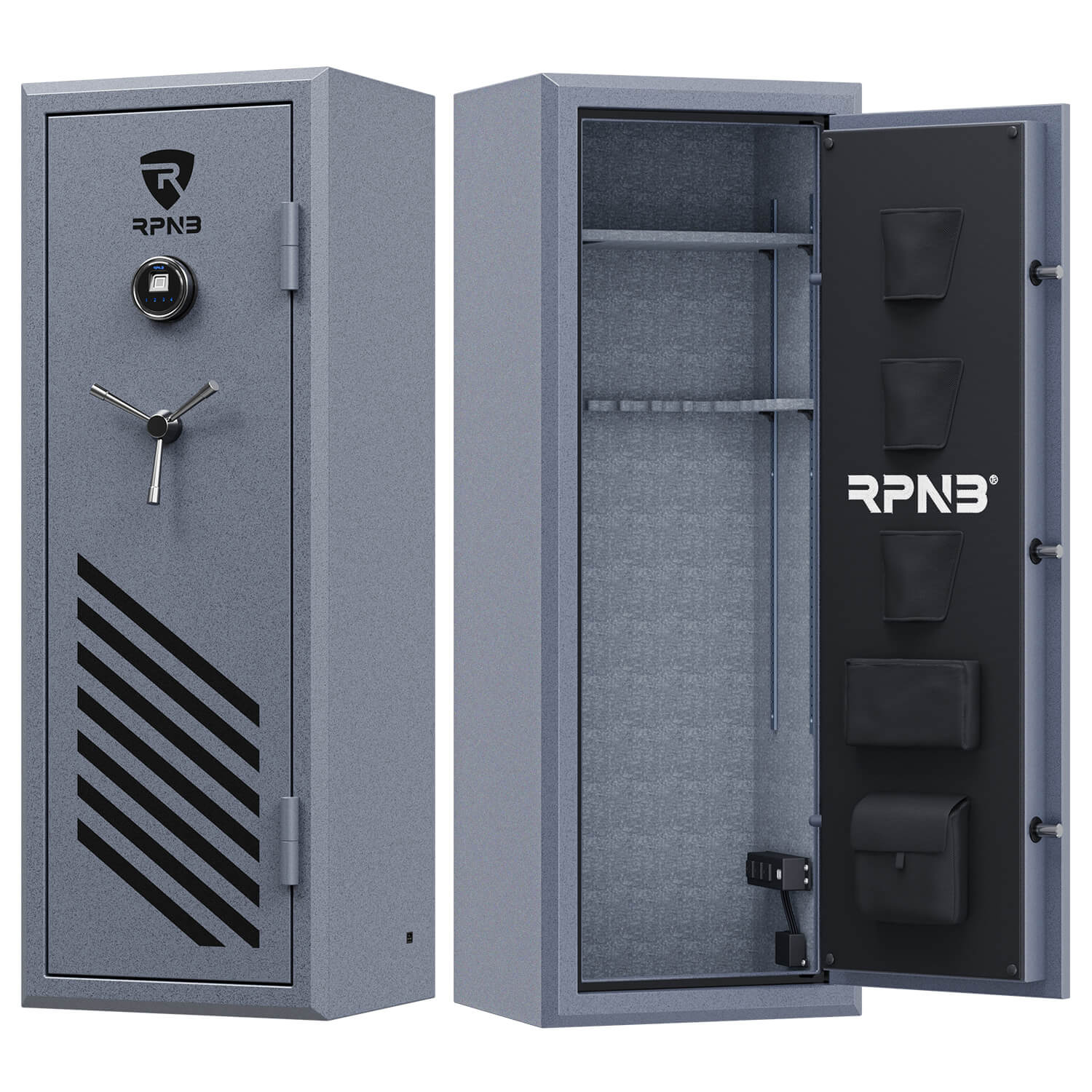 14 Gun Large Fireproof Biometric Fingerprint Gun Safe for Pistols and ...