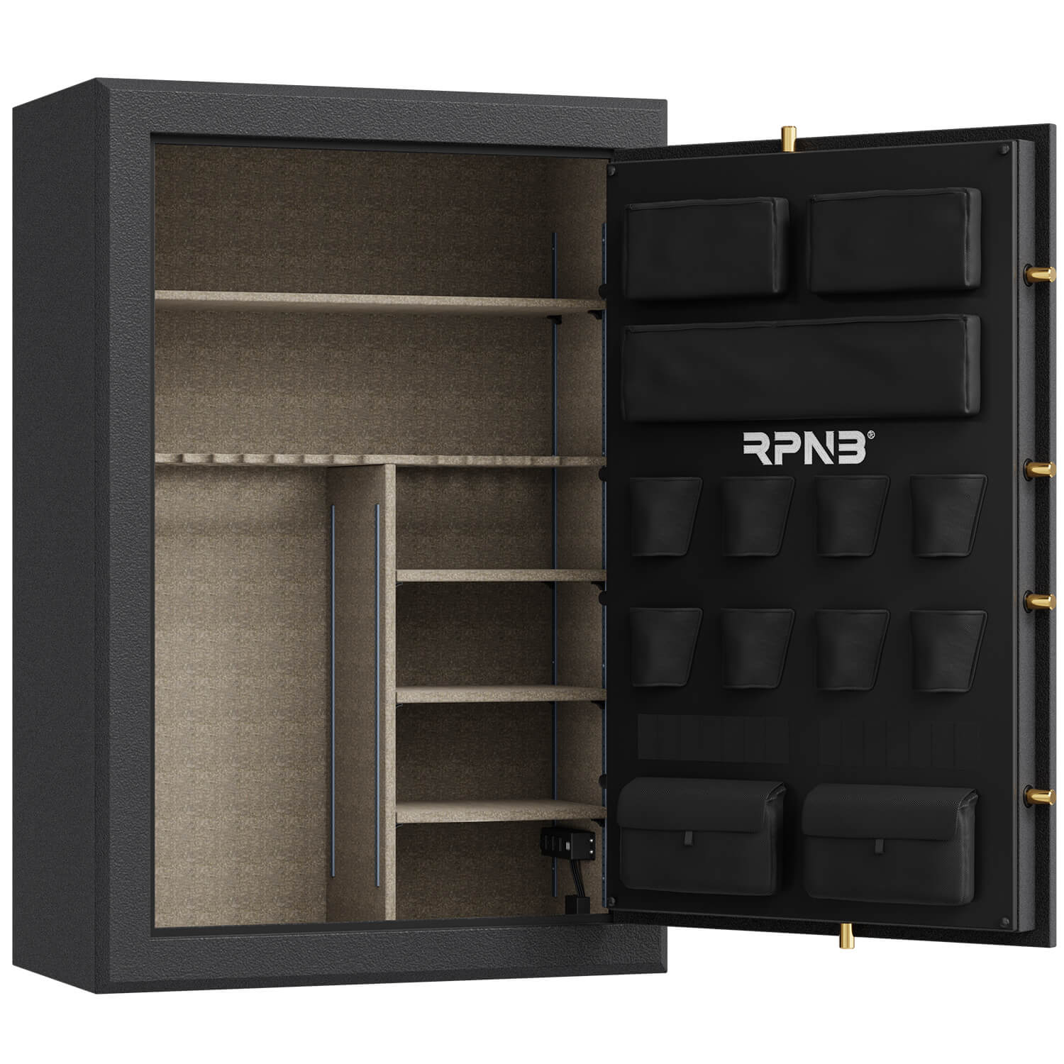 45 Gun Large Fireproof Biometric Fingerprint Long Gun Safe for Pistols ...