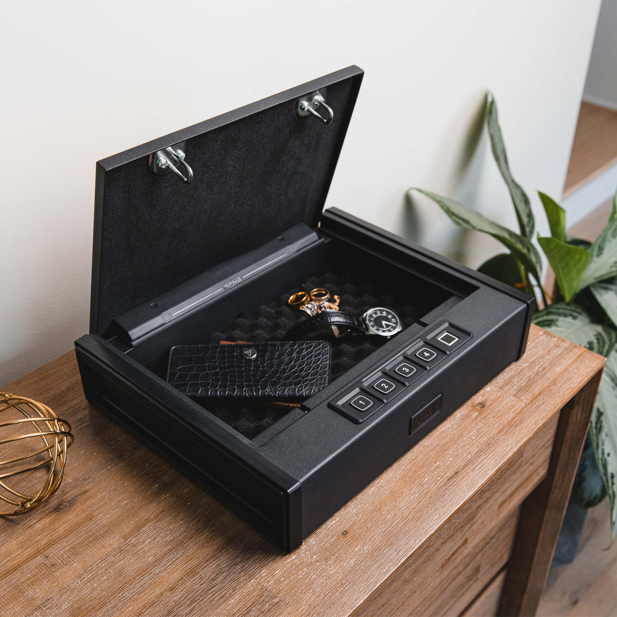 RPNB Gun Safe With Biometric Fingerprint-Quick Access Heavy Duty Black ...