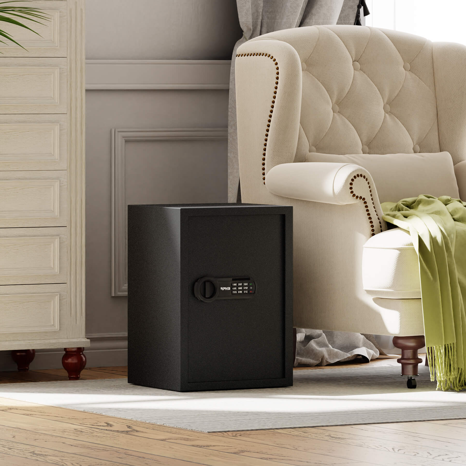 RPNB Steel Home Security Safe Perfect for Documents, Jewelry, Gun, Cash ...